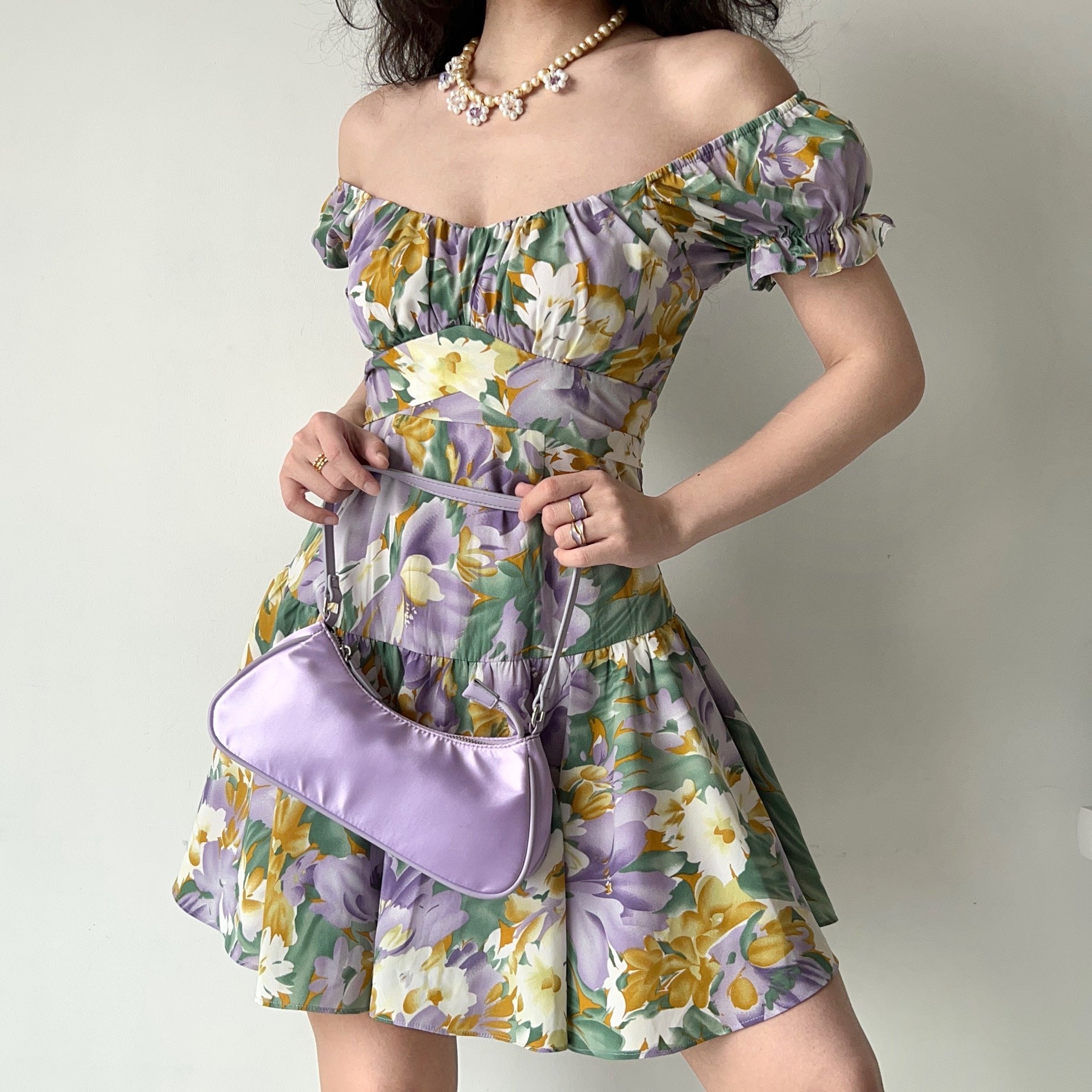 Flora Oil Painting Dress ~ HANDMADE – Pellucid
