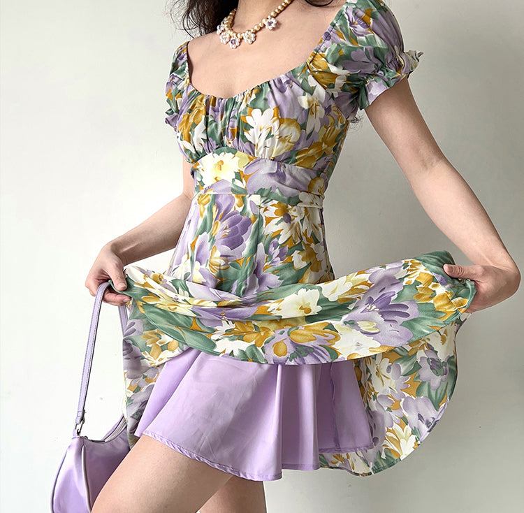 Flora Oil Painting Dress ~ HANDMADE – Pellucid