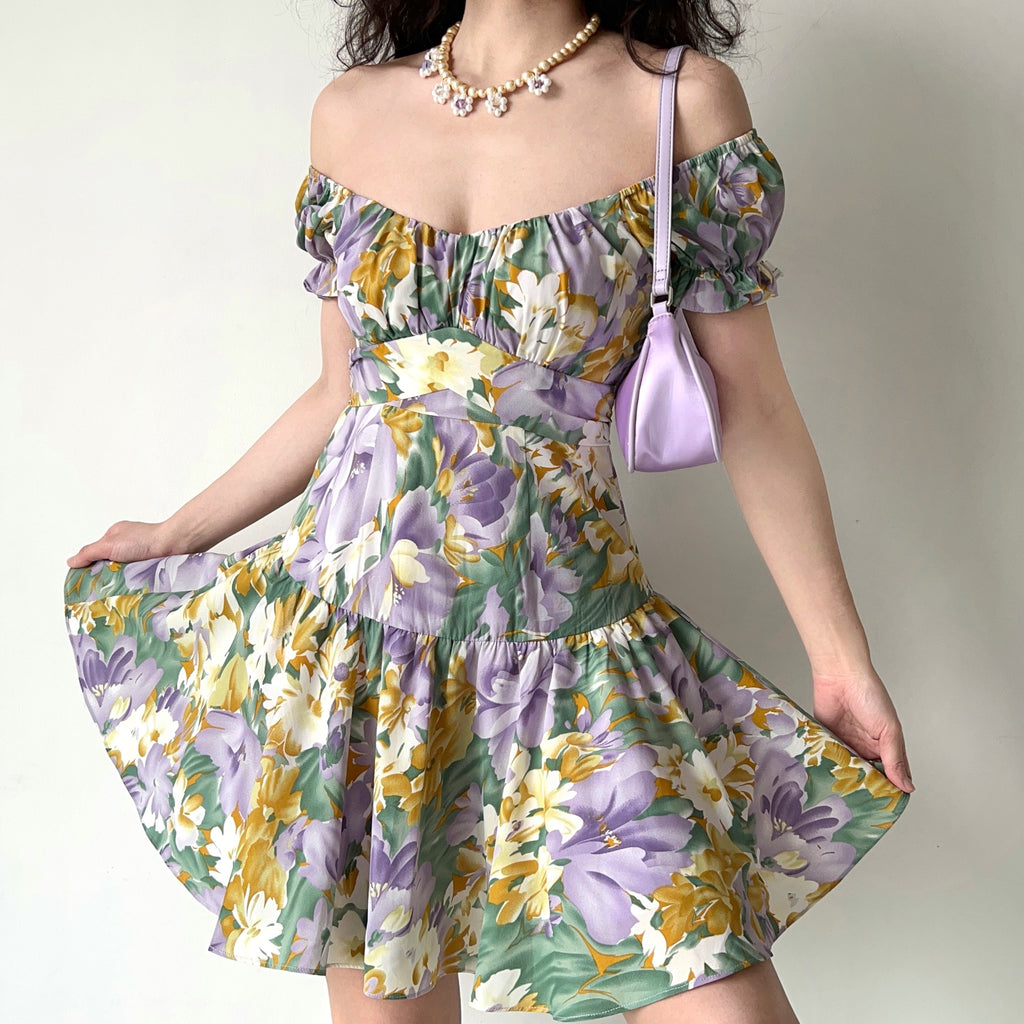 Flora Oil Painting Dress ~ HANDMADE – Pellucid