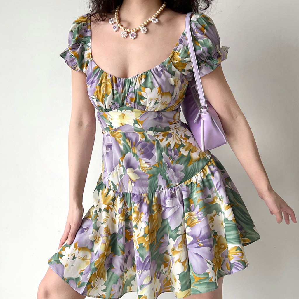 Flora Oil Painting Dress ~ HANDMADE – Pellucid