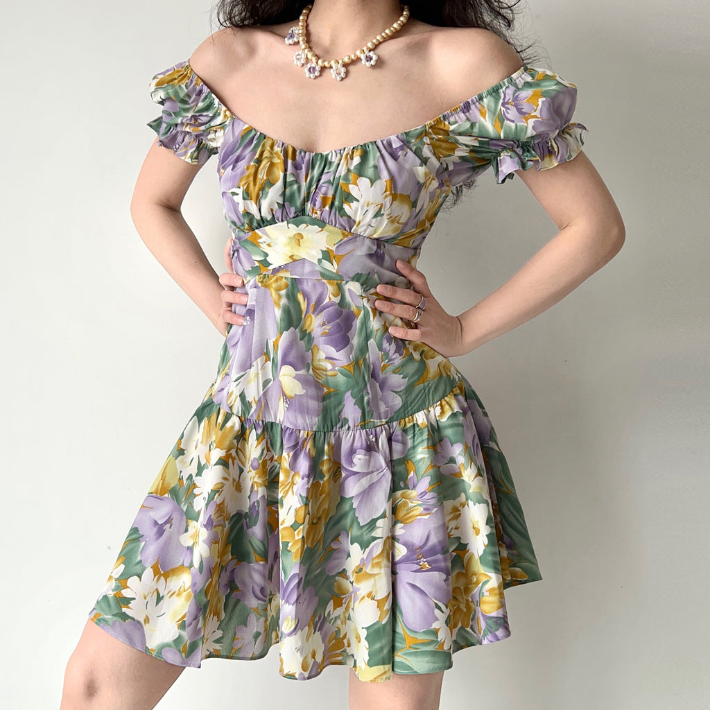 Flora Oil Painting Dress ~ HANDMADE – Pellucid