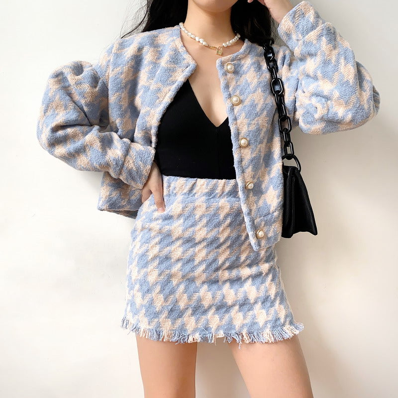 Cherie Houndstooth Set – Pellucid