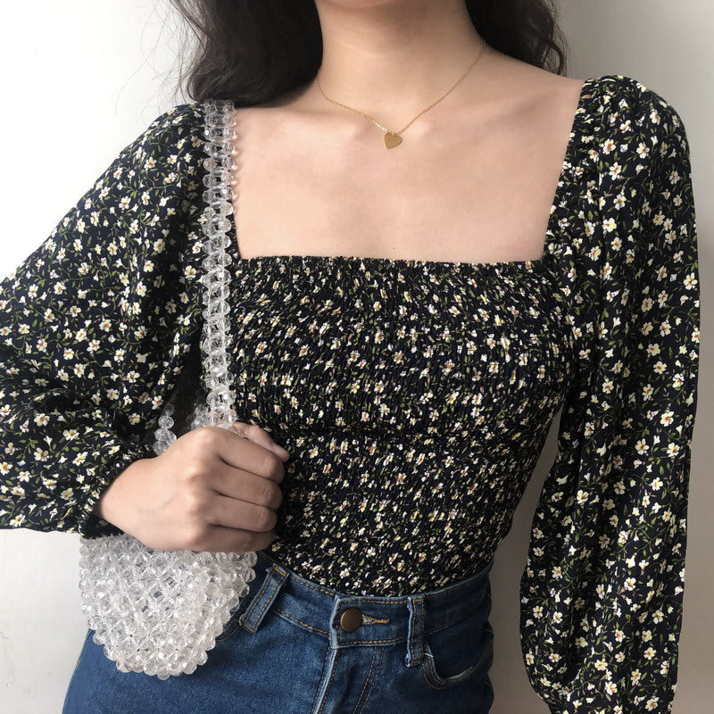 Parisian Floral Puff Top ~ HANDMADE – Pellucid